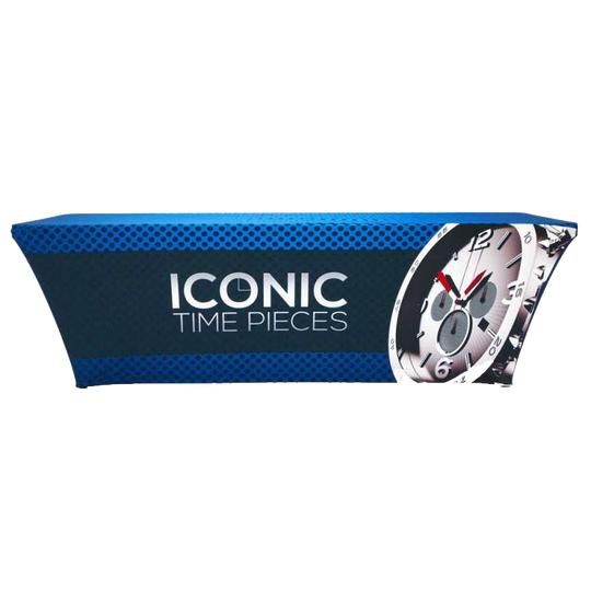 8ft Printed Table Cover Stretch Style for Your Brand - Affordable ...
