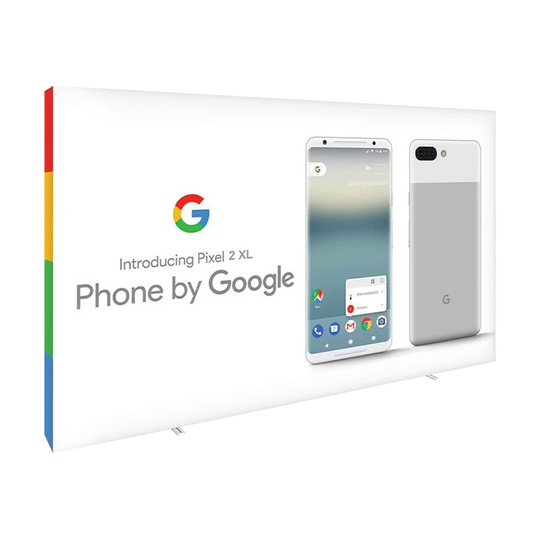 12ft Embrace Push-Fit Straight Backlit Display Solution - Affordable Exhibit Displays
