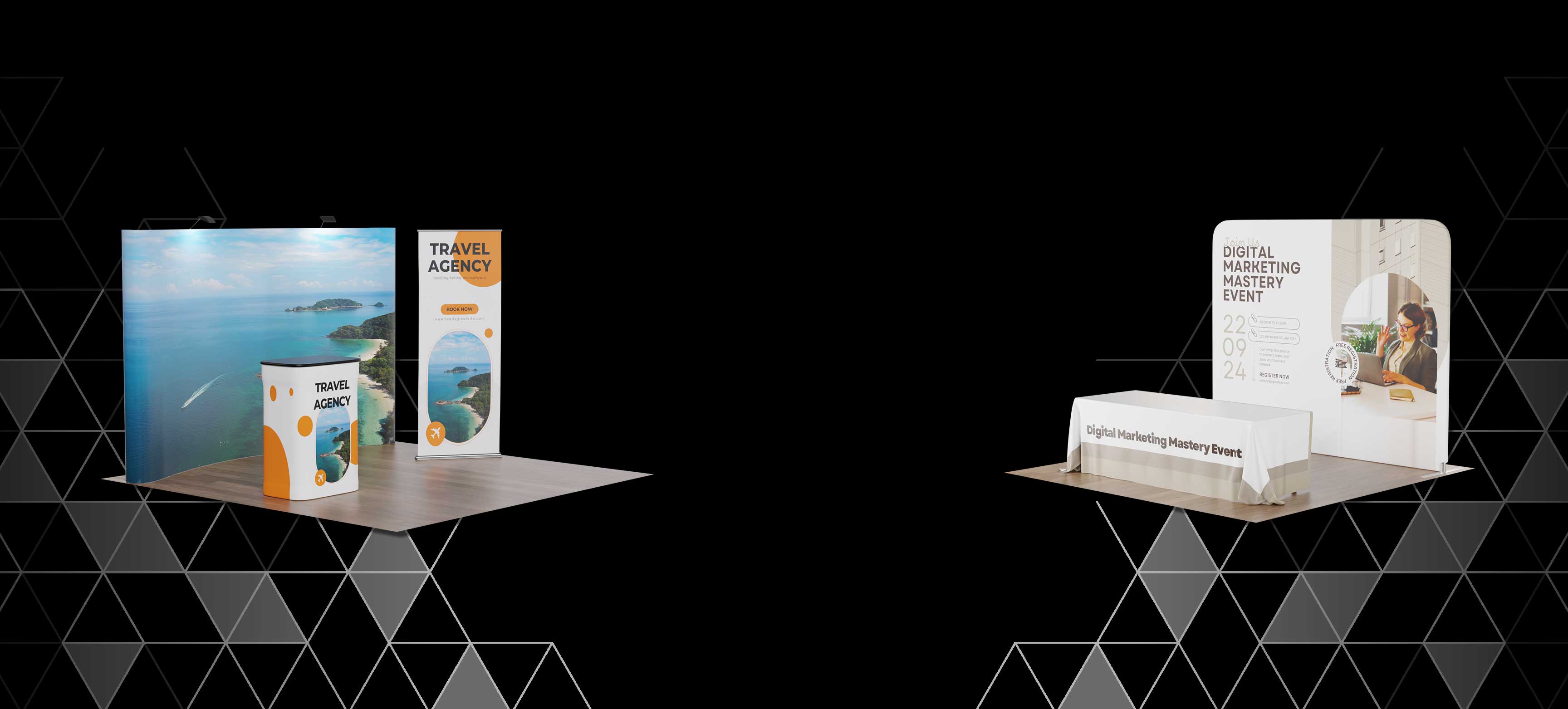 Trade Show Booths, Custom Exhibits, and Display Stands